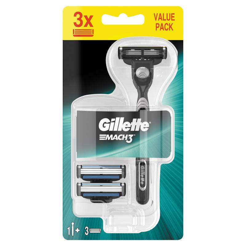 Disposables, Scheermesjes, Gillette Mach 3, Houder met 2 Mesjes - Vivas ...