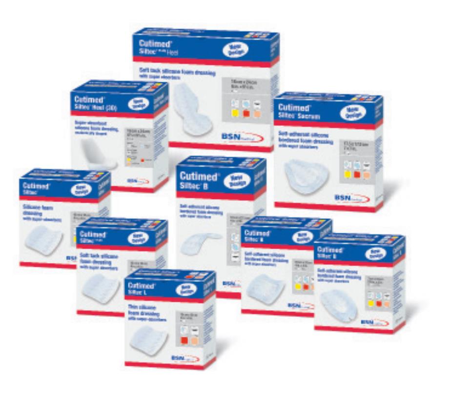 Schuimverband, Cutimed Siltec B, Adhesive, Ovaal, Steriel, BSN - Vivas ...